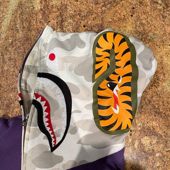 Bape | Shirts | Rare Bape Shark Hoodie Early 200s | Poshmark